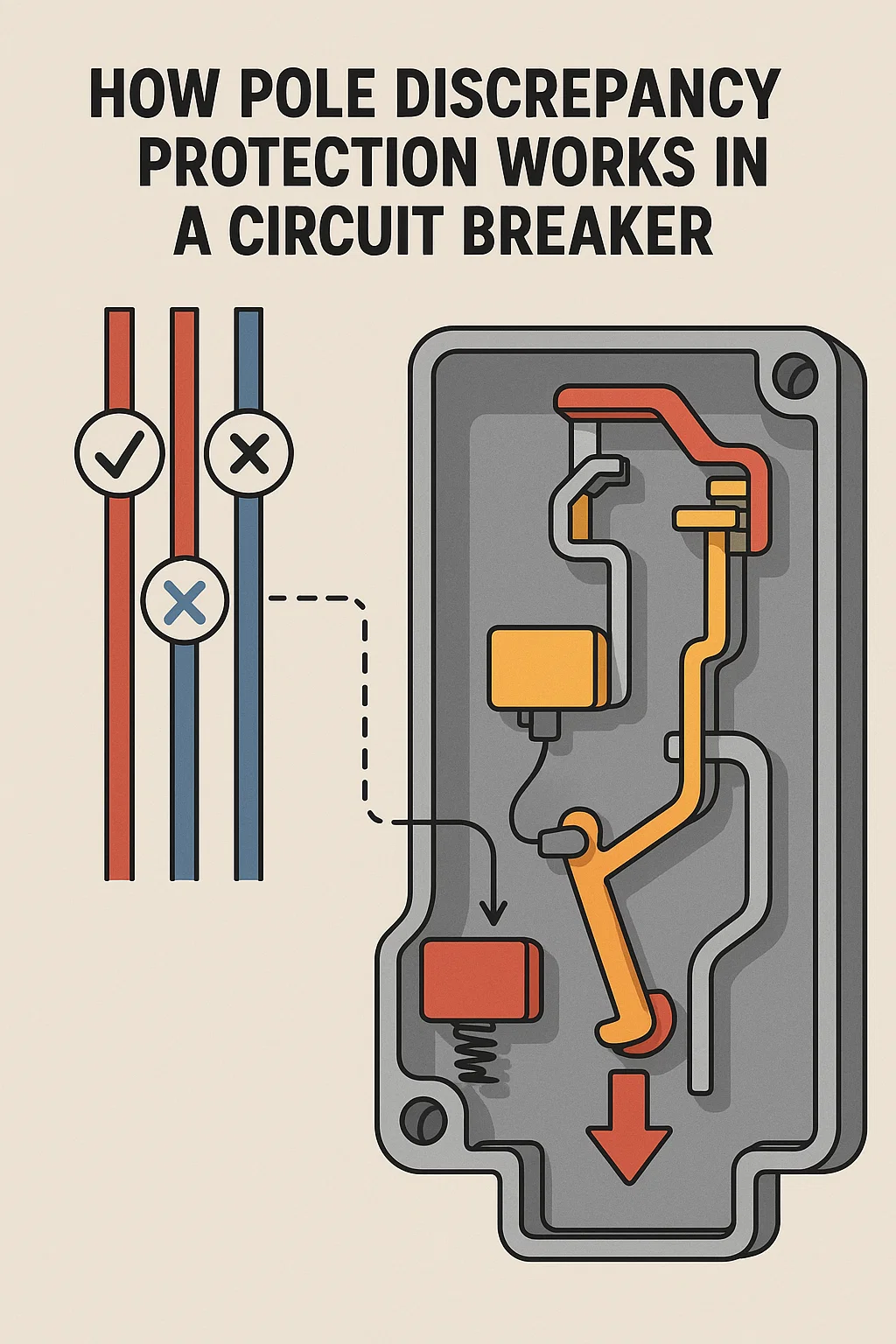 How Pole Discrepancy Protection Works in a Circuit Breaker? Power Synchro